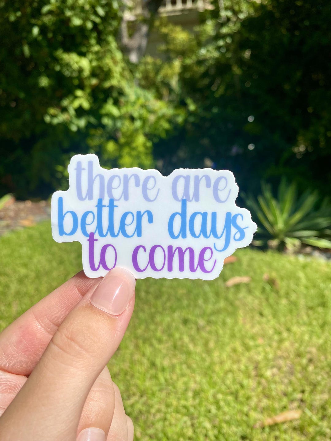 Classic "better Days to Come" Sticker (cool Tones), 3x1.8in - Etsy