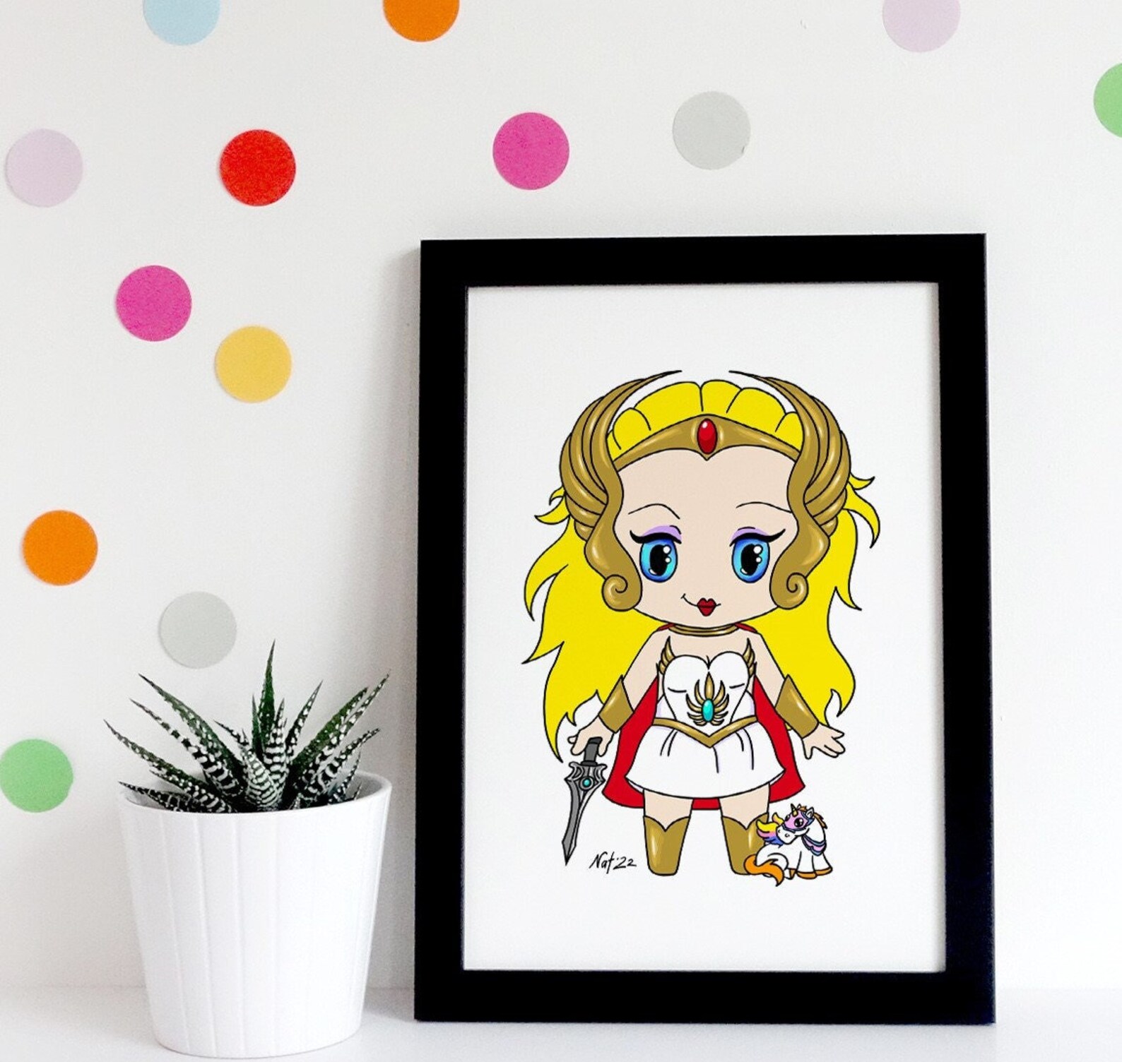 Chibi Portrait 80s Icon She-ra Princess of Power - Etsy Australia
