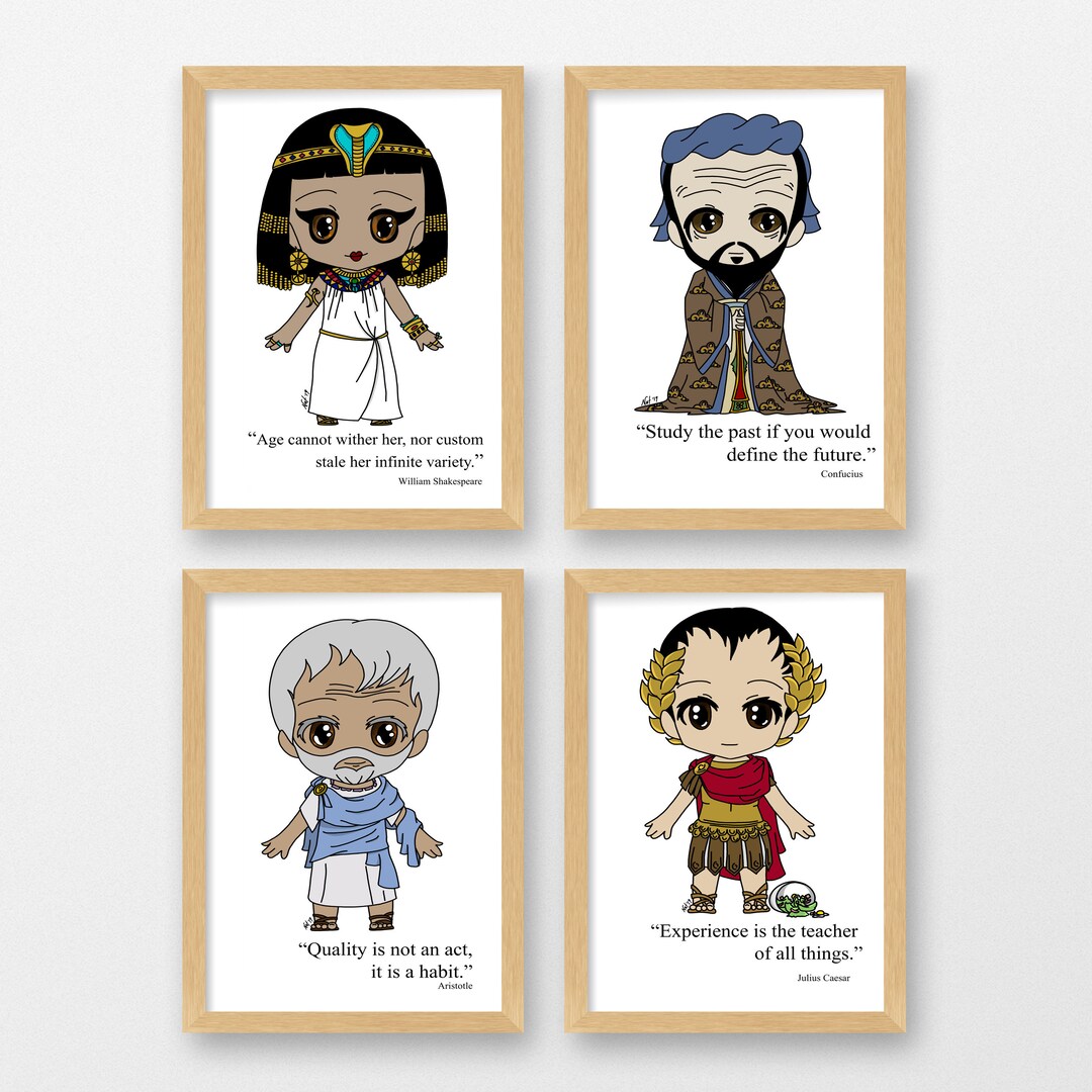 Historical Chibi Ancient World Icons Series 1 - Etsy