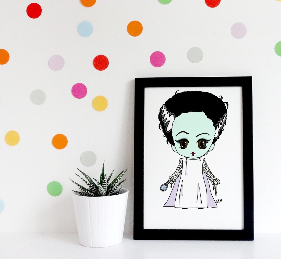 Bride of Frankenstein Chibi - Etsy