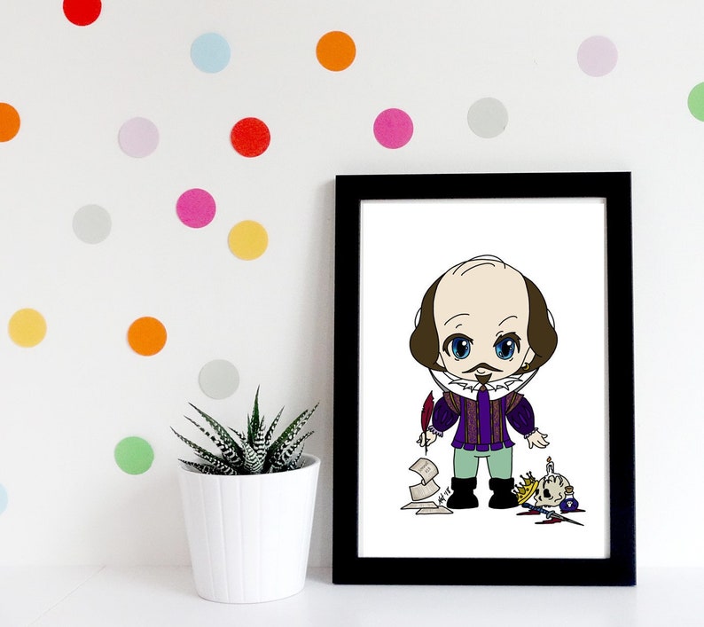 Chibi Poet William Shakespeare - Etsy