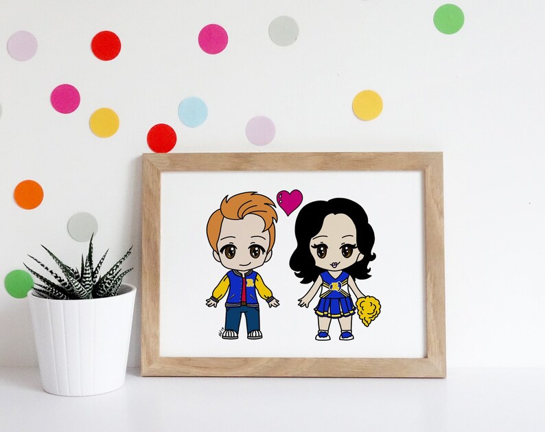 Riverdale Varchie Chibi Portrait - Etsy