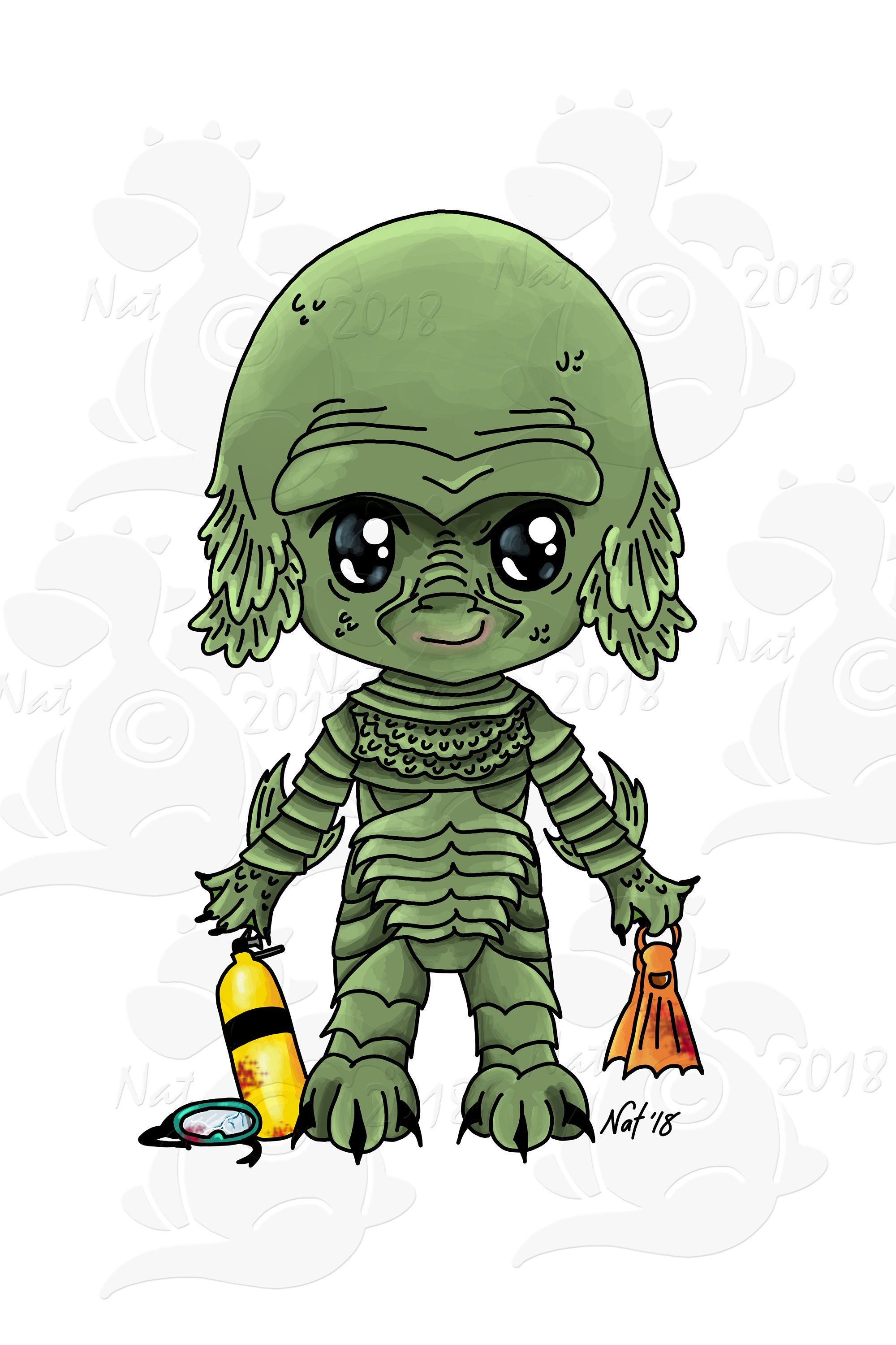 Chibi Classic Movie Monsters conjunto de 4 | Etsy