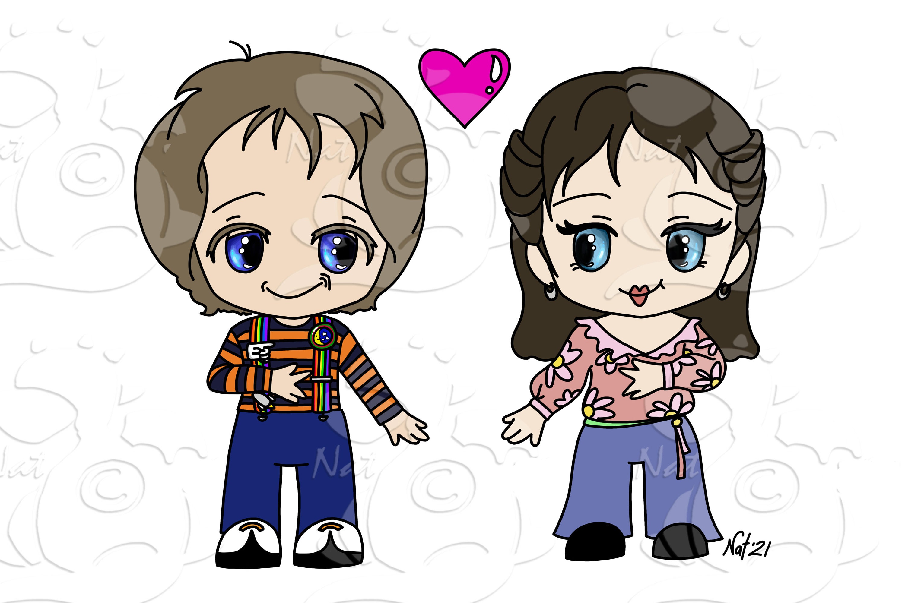 Mork and Mindy TV Ship Chibi - Etsy UK