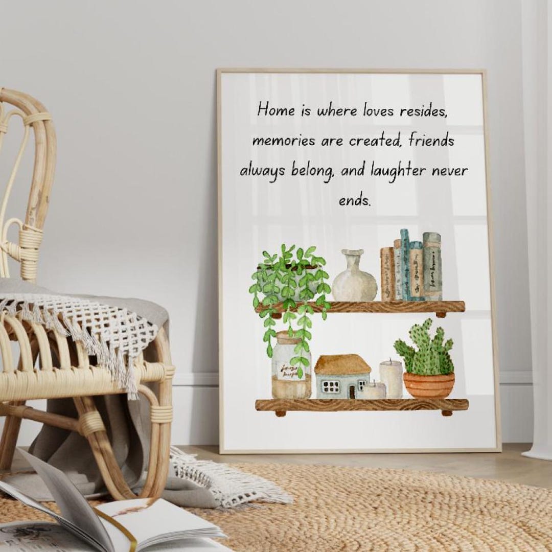 Home Printable Positivity Wall Art, Colourful Wall Decor, Digital Wall ...