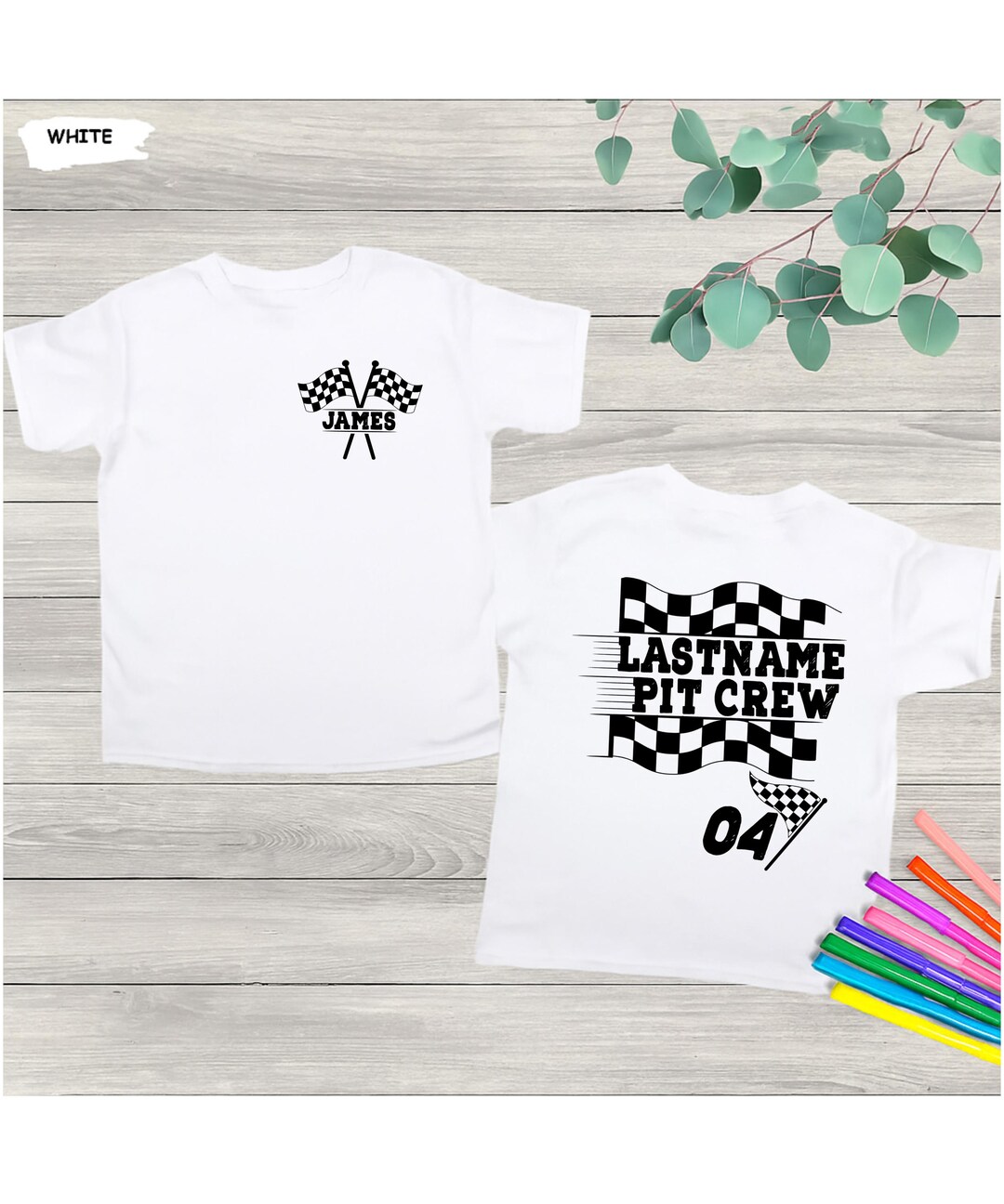 Personalized Pit Crew Shirt, Matching Family Racing Birthday Shirt ...