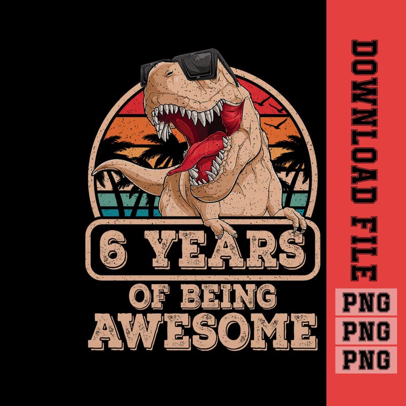 Six a Saurus - Etsy