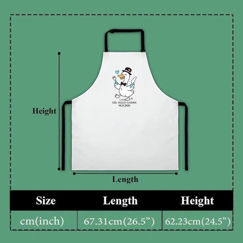 Custom Mrs. and Mr. Silly Goose Matching Couple Apron Set – His & Hers ...