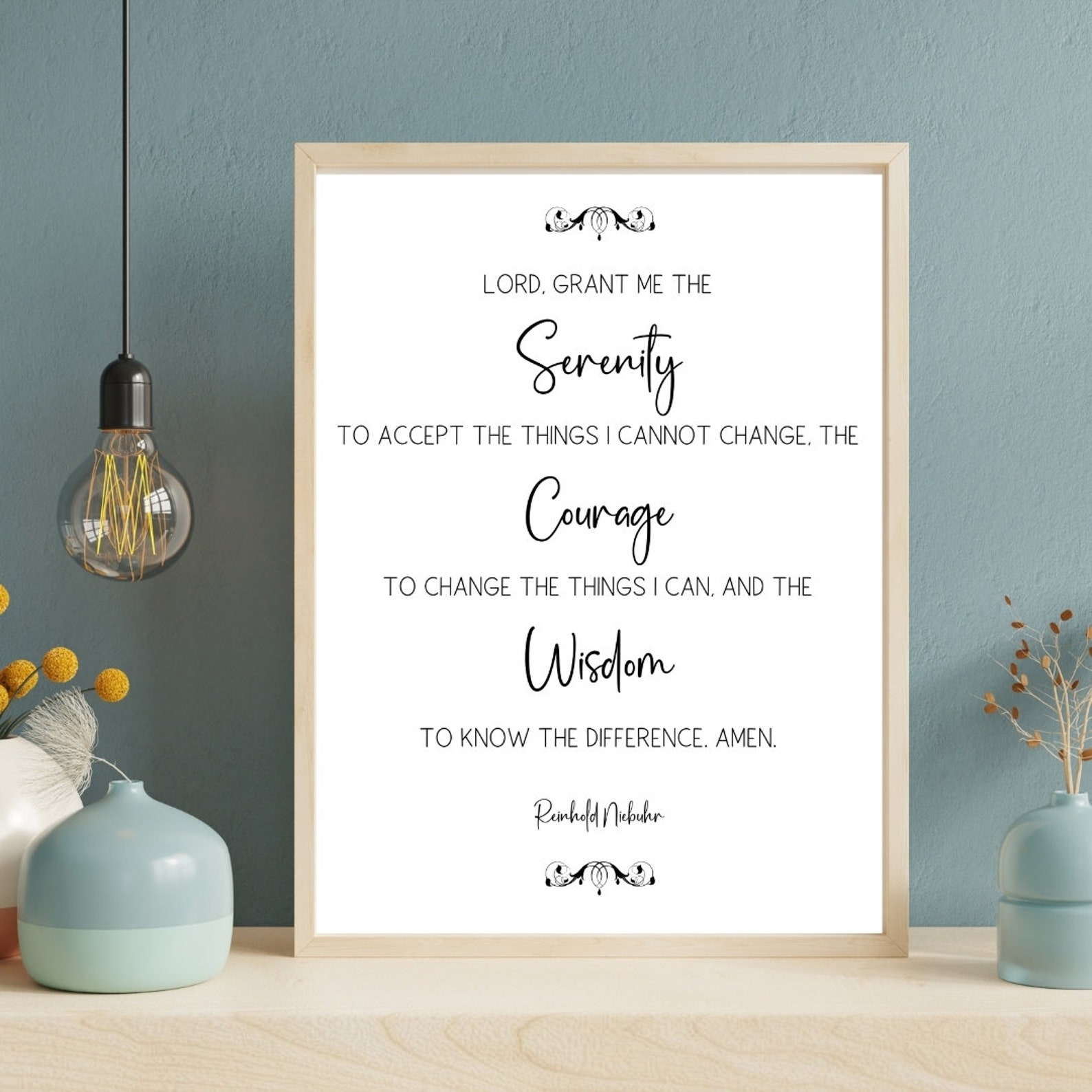 Serenity Prayer, Script Version: Encouragement, 12-steps, Inspiration ...