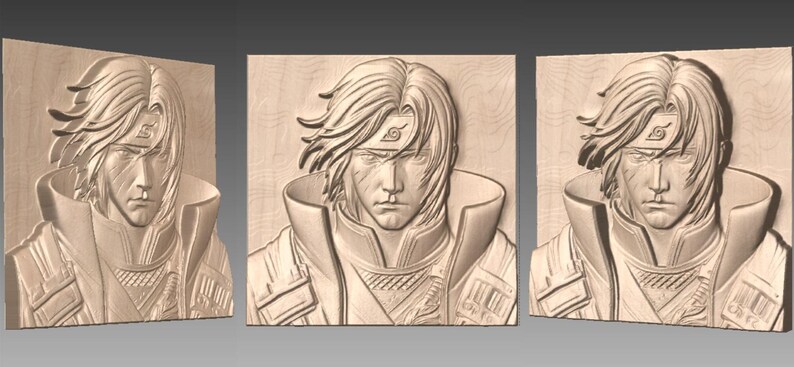 NARUTO Itachi Uchiha 3D STL Model for CNC Routers - Etsy