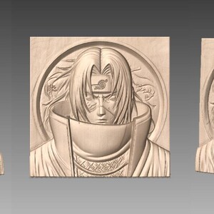NARUTO Itachi Uchiha 3D STL Model for CNC Routers - Etsy