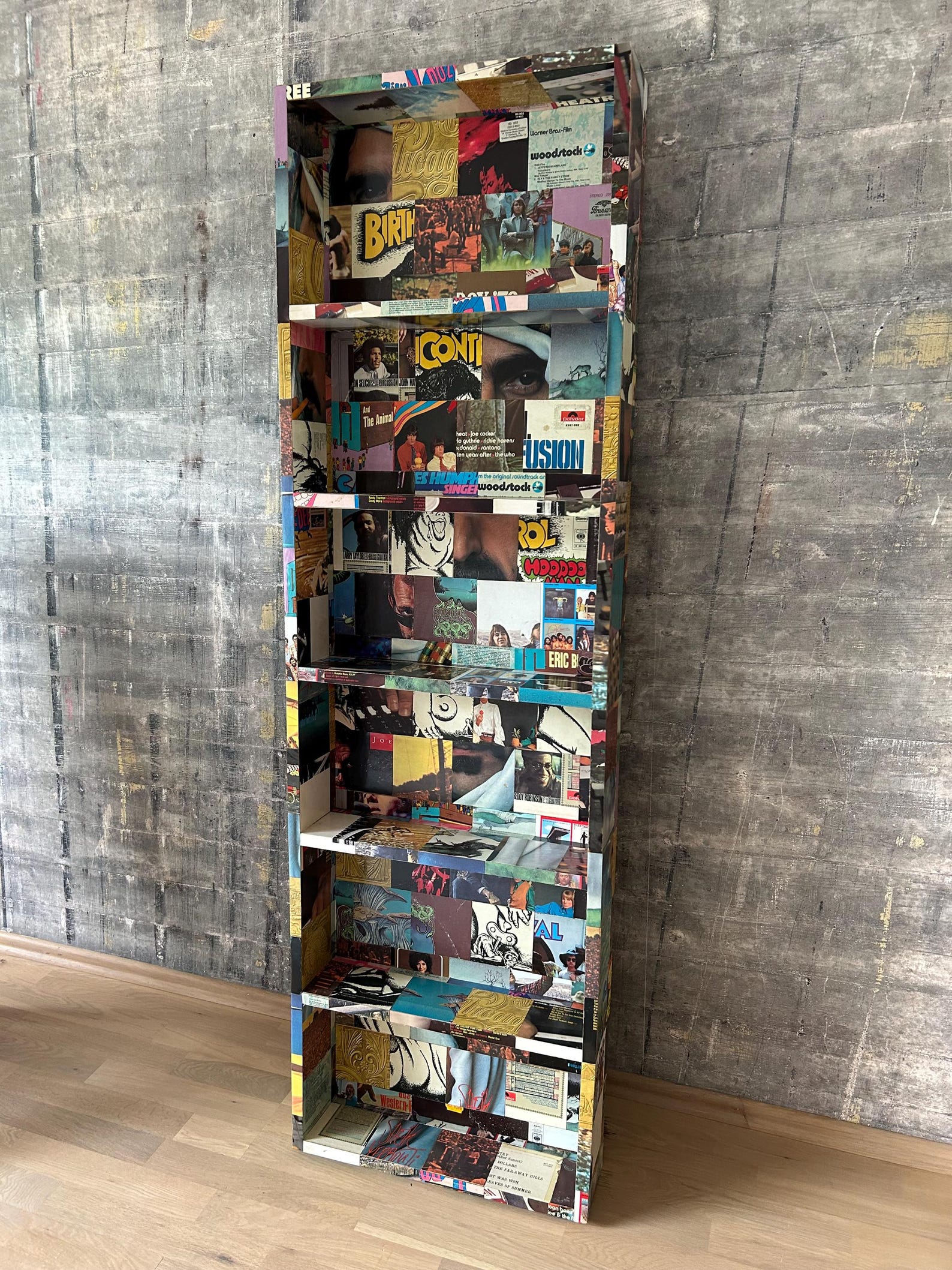Wall Shelf/ CD Shelf/ CD Board 70s Rock Cover Design Furniture Cover ...