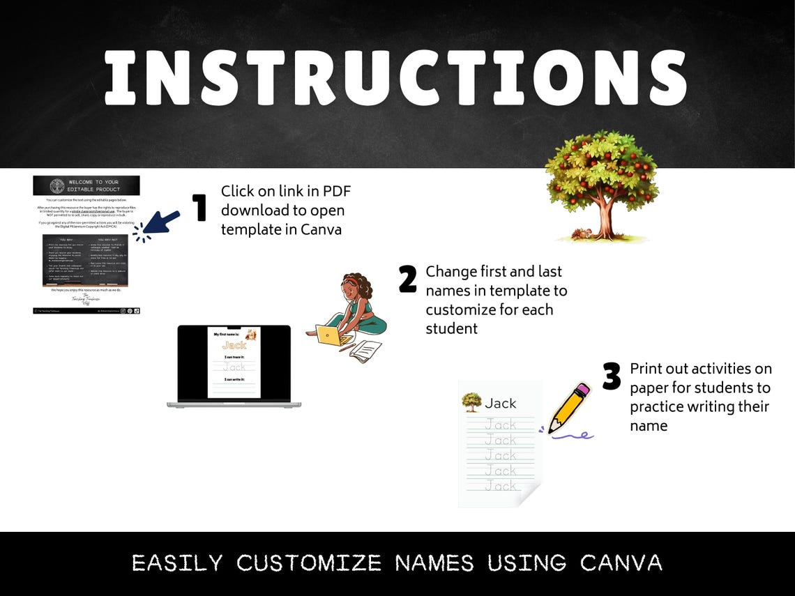 Editable Name Tracing Worksheet Customizable Name Practice Printable ...