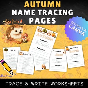 Editable Name Tracing Worksheet | Customizable Name Practice Printable ...