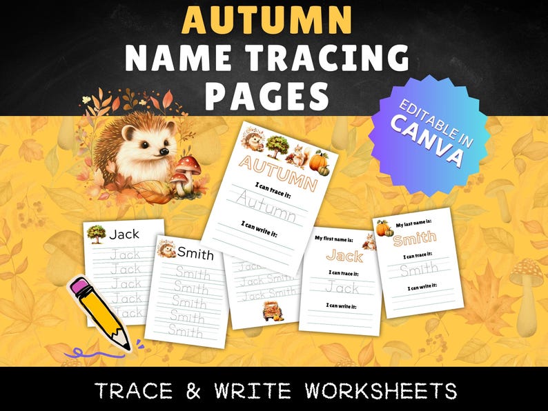 Editable Name Tracing Worksheet | Customizable Name Practice Printable ...