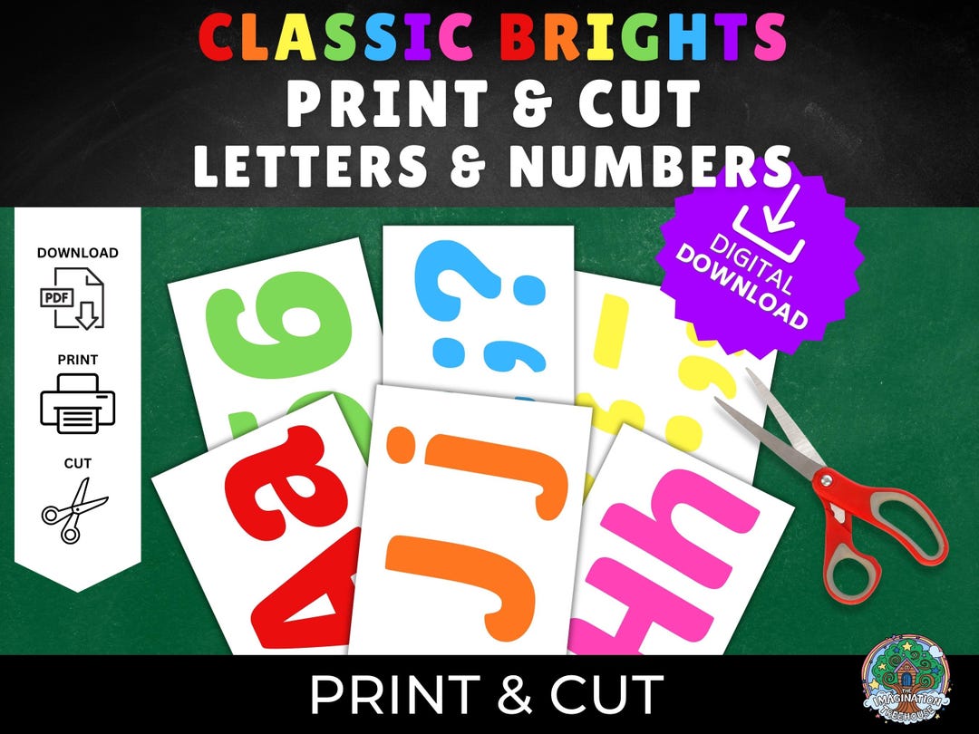 Alphabet Bulletin Board Letters, Classroom Letters, Printable Lettering ...