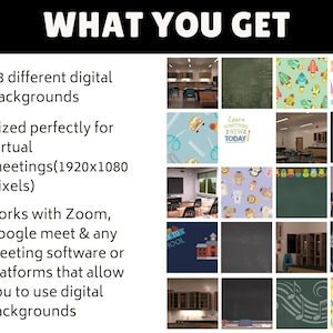73 Professional Zoom Backgrounds for Teachers | Virtual Meeting ...