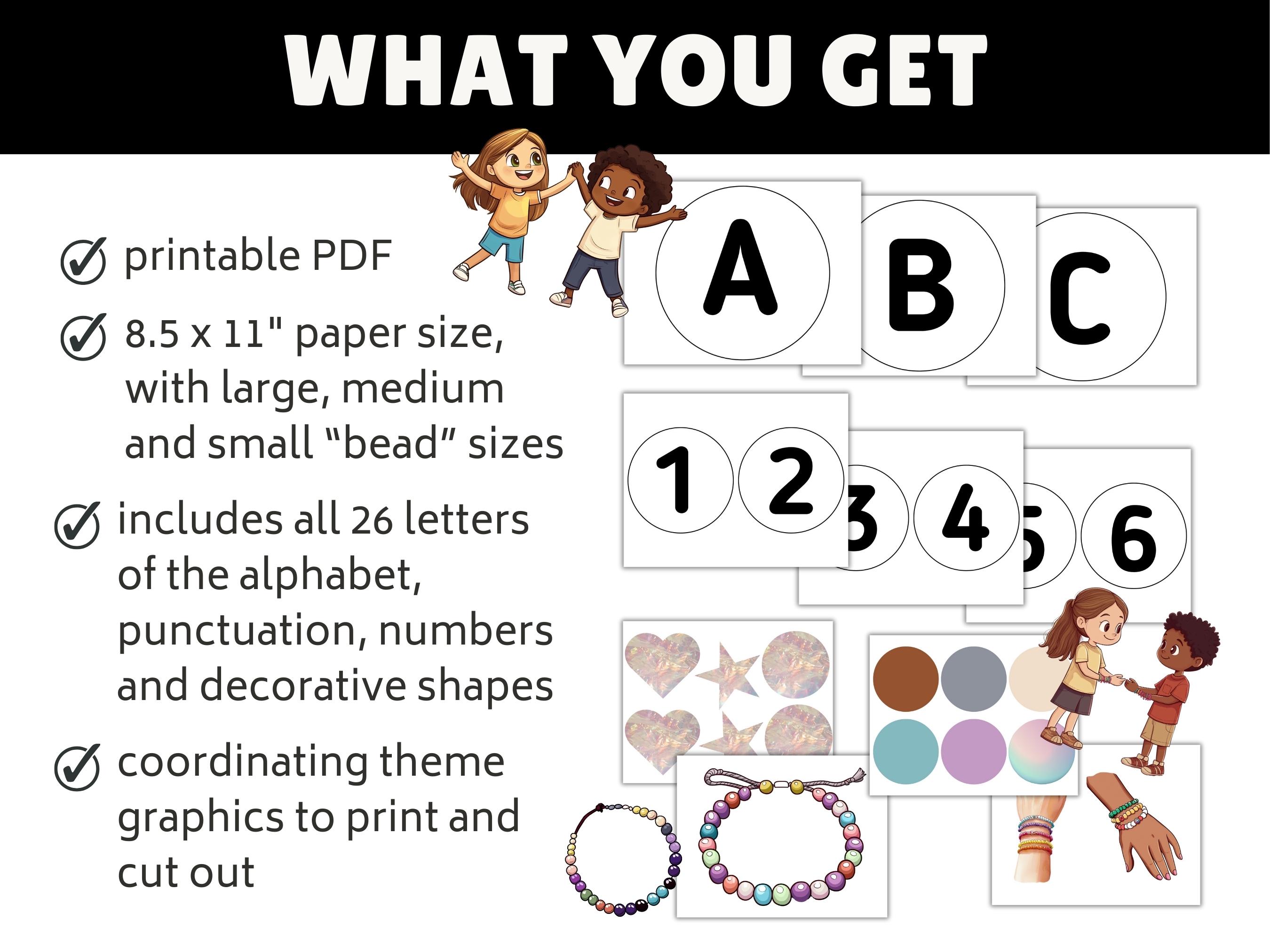 Friendship Bracelet Banner Printable, in My Learning Era, Custom ...