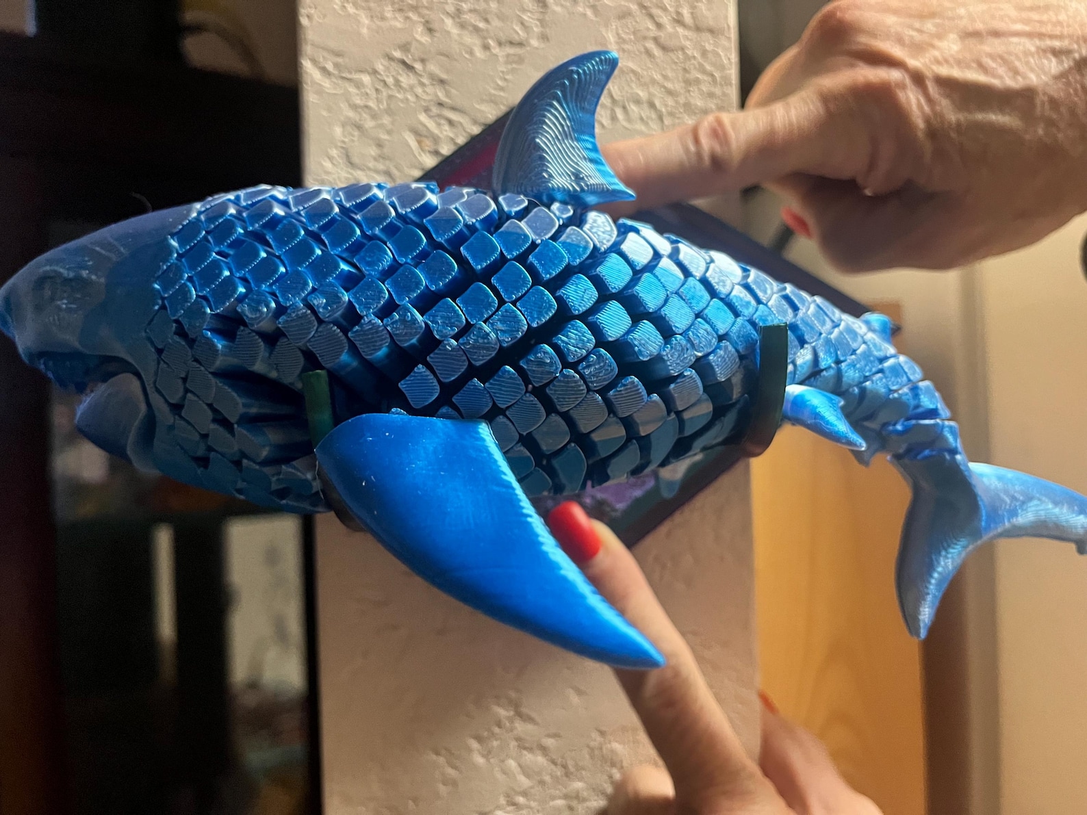 Articulated 3D Printed Great White Shark With Mount - Etsy Canada