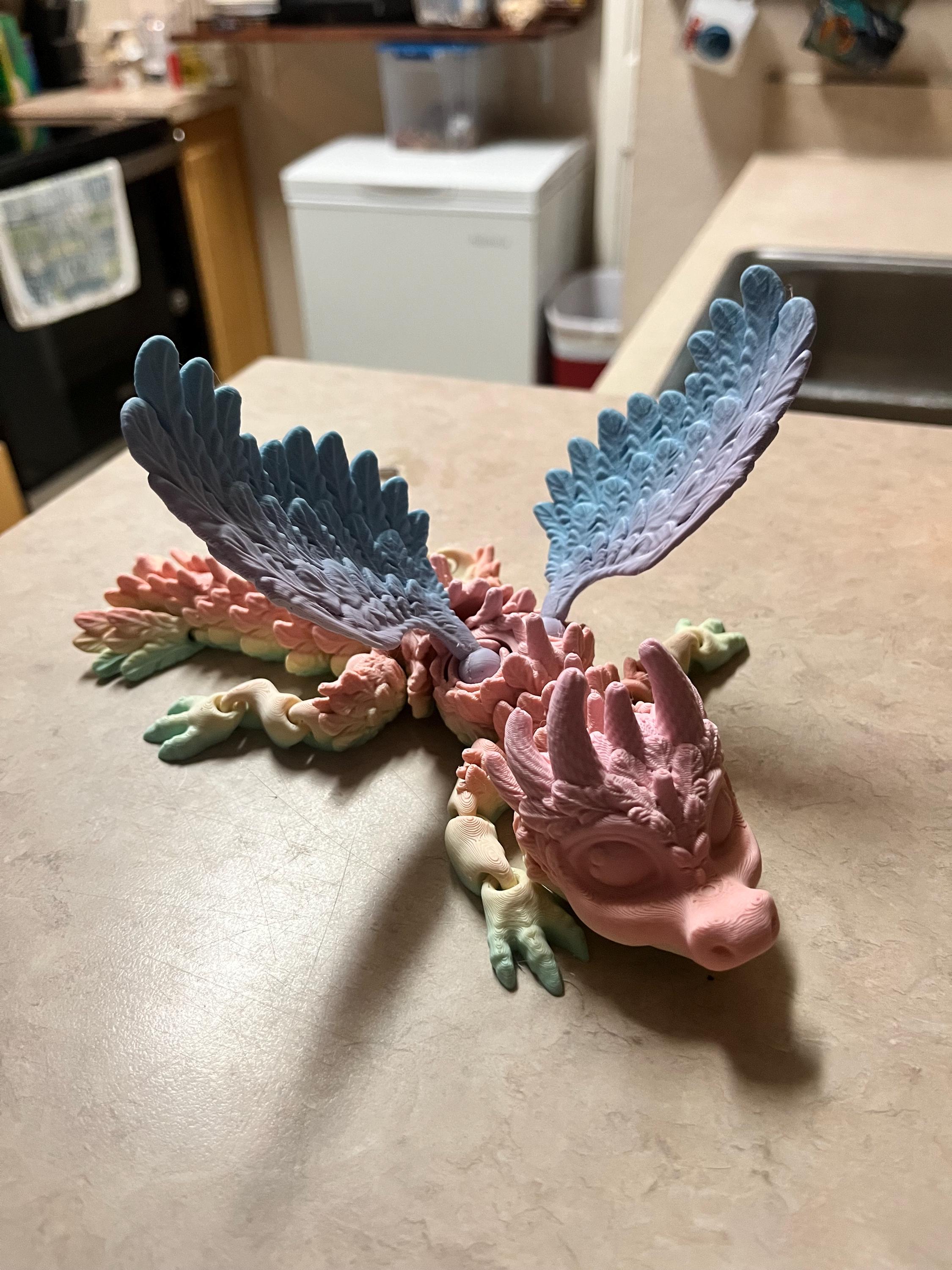Articulated 3D Printed Baby Dragon - Etsy