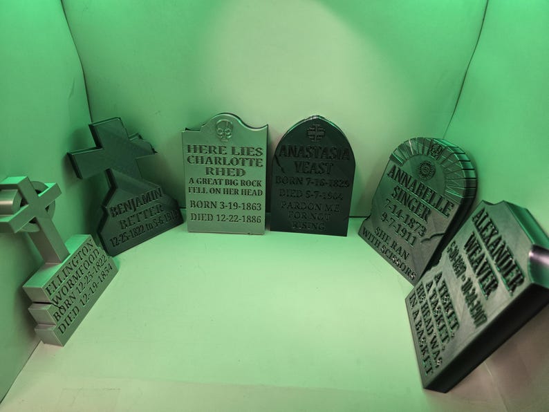 6 Funny Tombstones - Etsy
