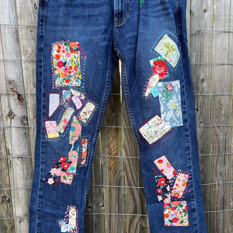 Embroidered Pants - Etsy