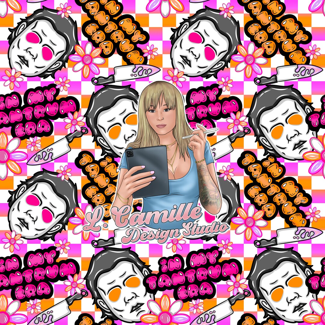 Pink Horror Tantrum Era Digital Seamless File / Scary Digital Seamless ...