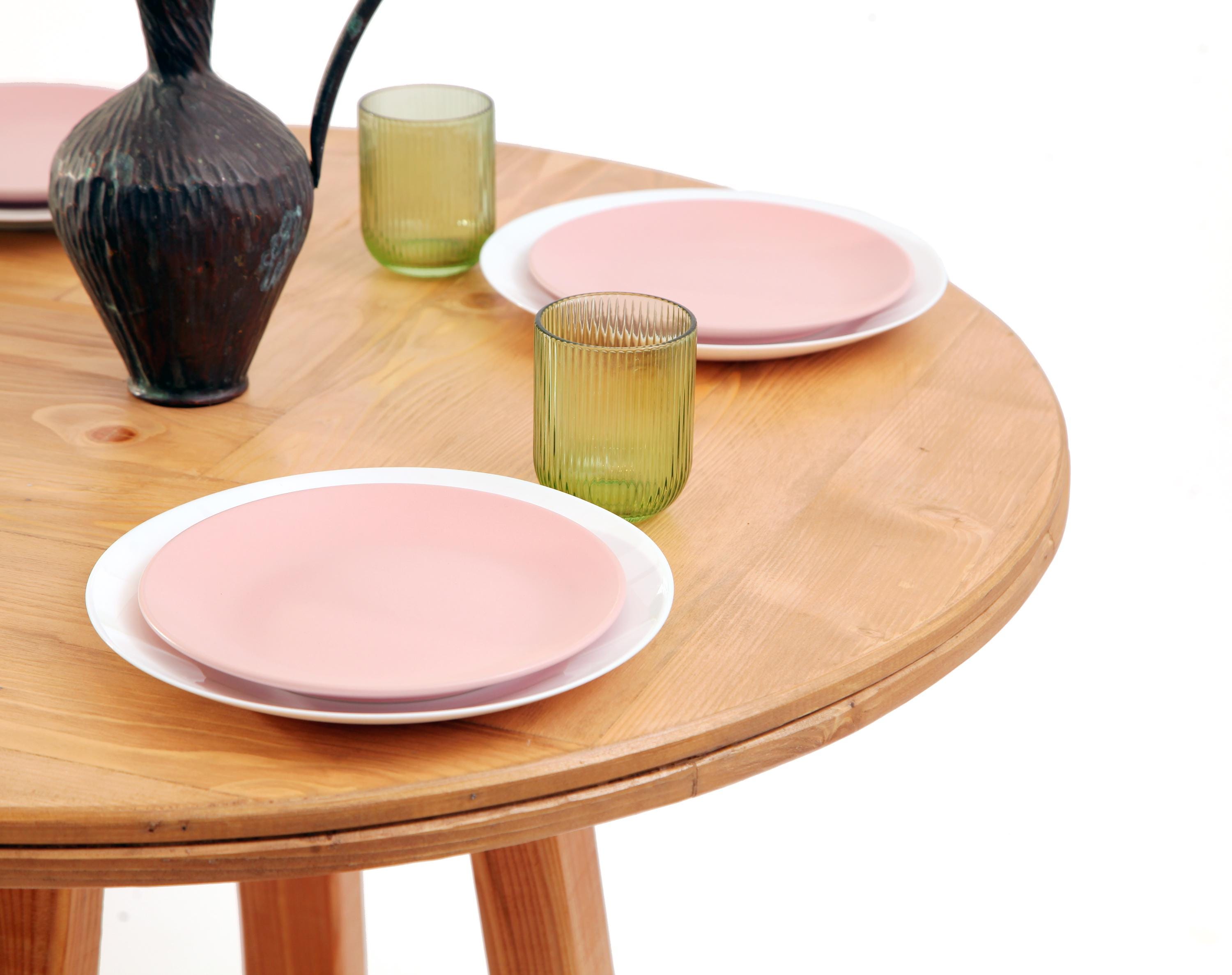 Round Herringbone Dining Table - Etsy UK