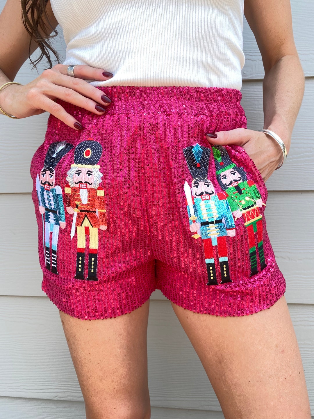 Nutcracker Sequin Shorts - Etsy