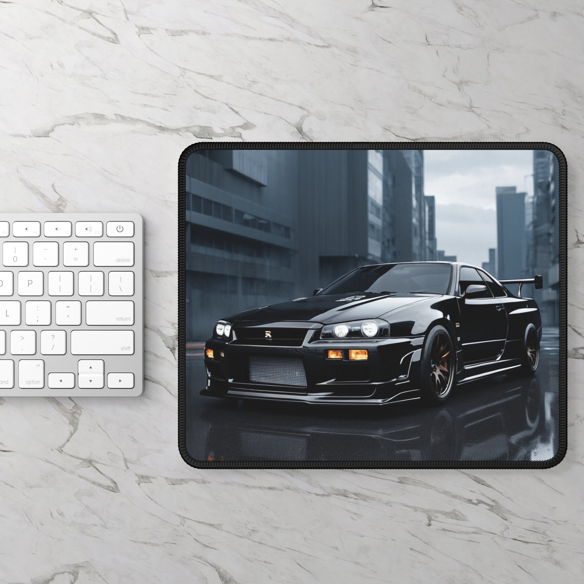 Nissan Skyline GT-R R34 Midnight Black Mouse Pad 9x7'' - Etsy