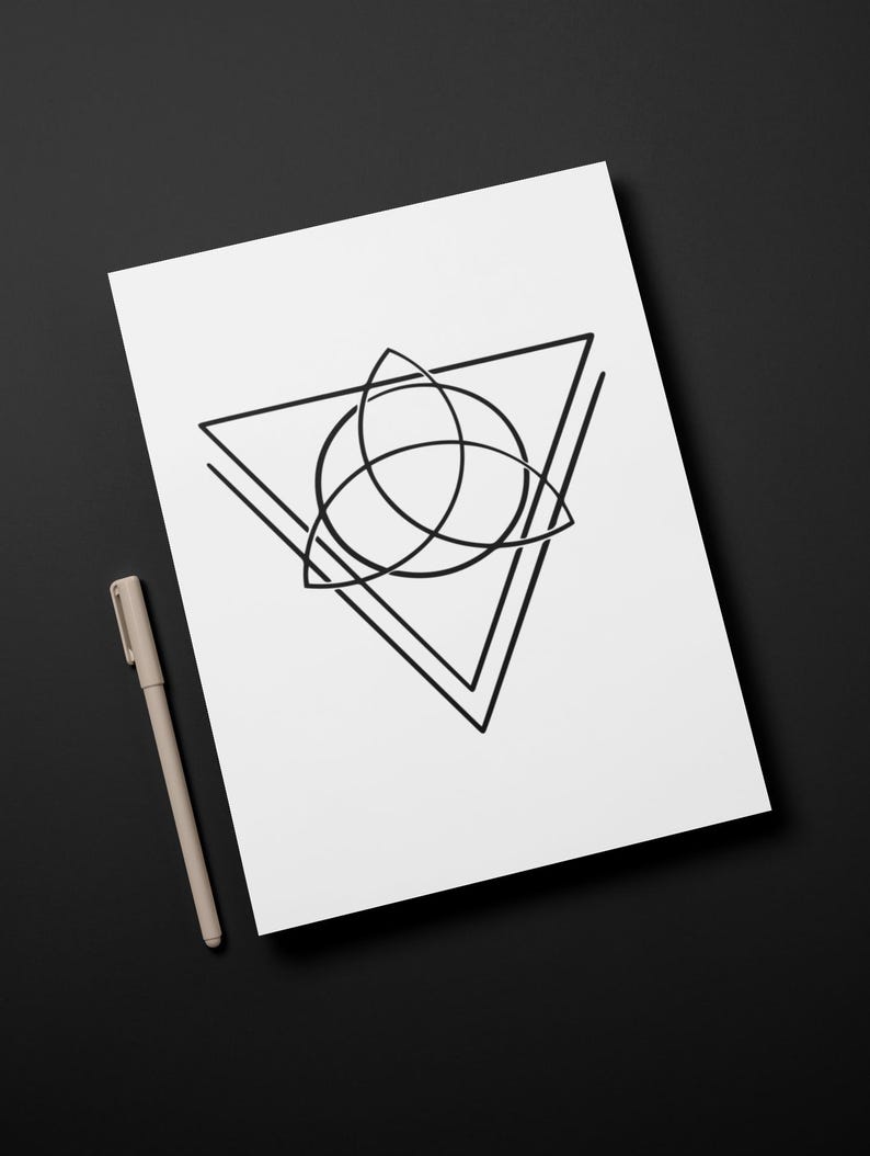 Trinity Triangle Digital Download Design Decal Sticker Tattoo Celtic ...