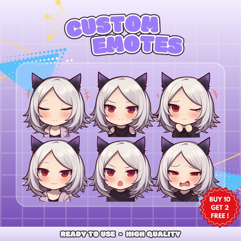 Custom Twitch Emotes, Emote, DISCORD EMOTES, Twitch, Animated Emote ...