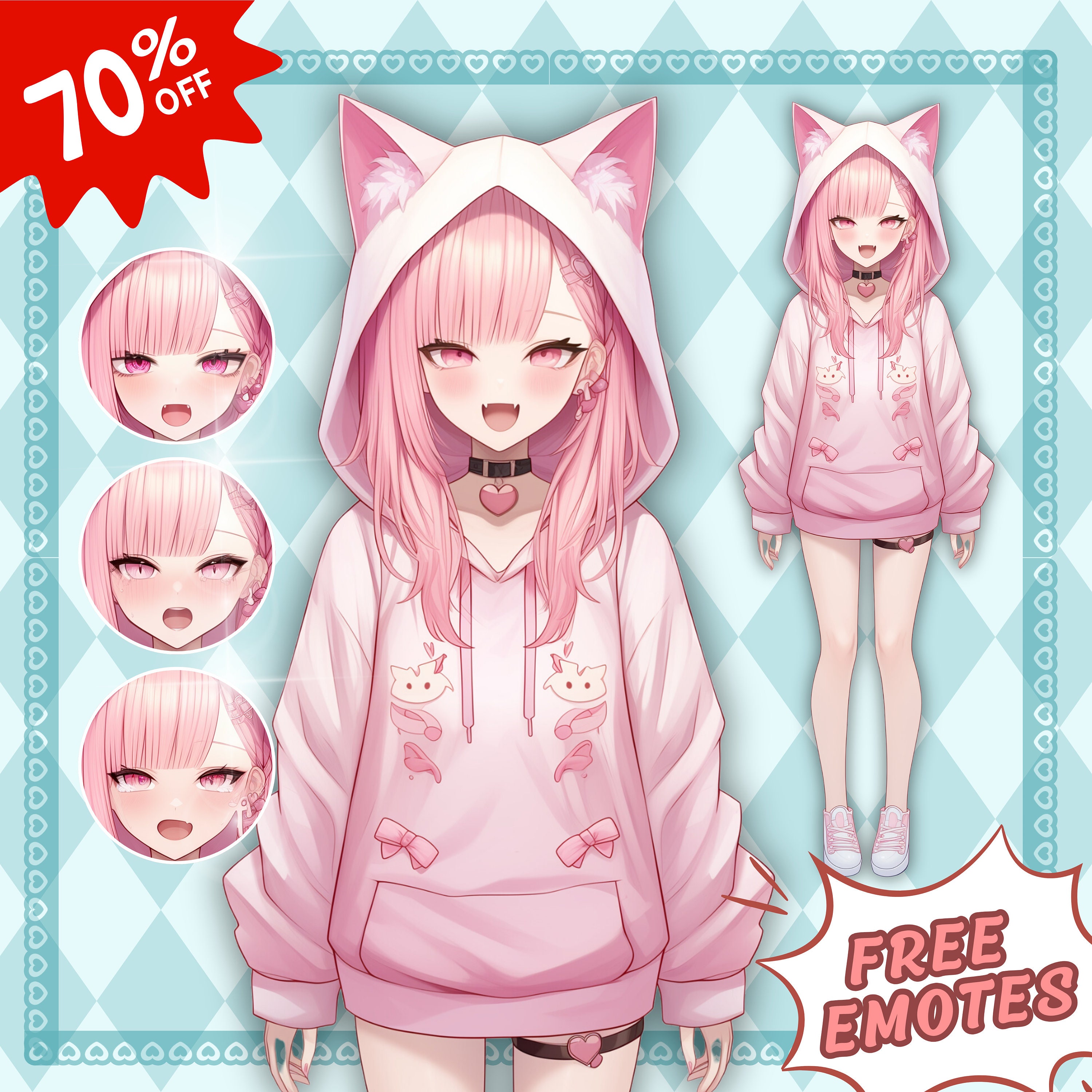 Custom Vtuber, Vtuber Live2d Model, Vtuber Rigging, Vtuber Model ...