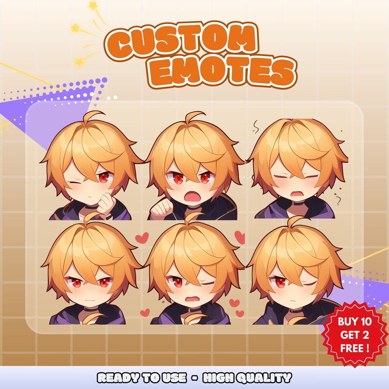 Custom Twitch Emotes, Emote, DISCORD EMOTES, Twitch, Animated Emote ...