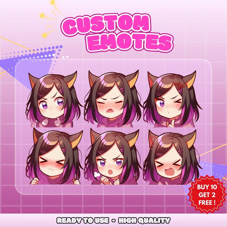 Custom Twitch Emotes, Emote, DISCORD EMOTES, Twitch, Animated Emote ...