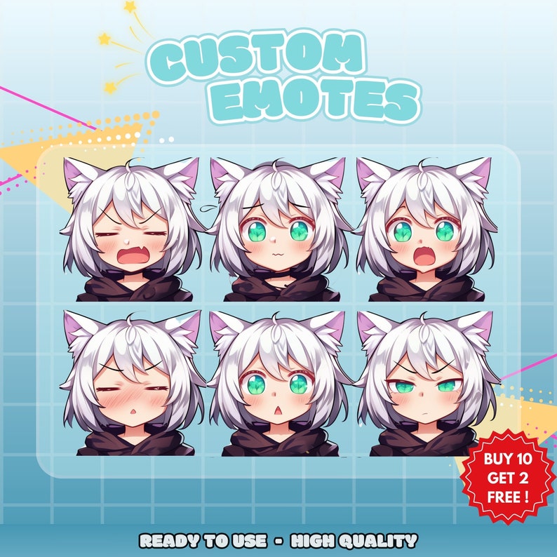 Custom Twitch Emotes, Emote, DISCORD EMOTES, Twitch, Animated Emote ...
