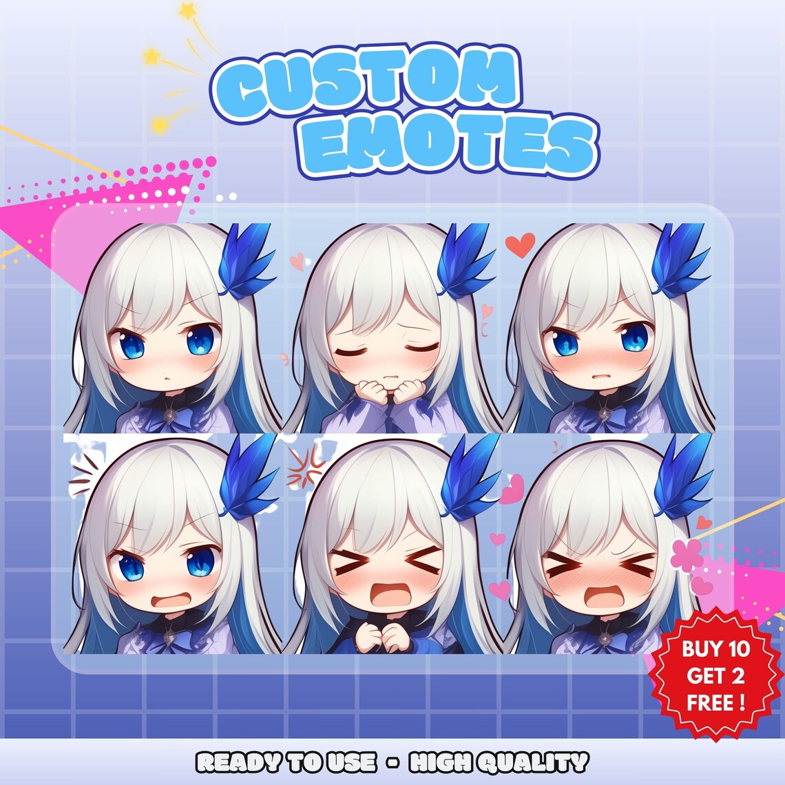Custom Twitch Emotes, Emote, DISCORD EMOTES, Twitch, Animated Emote ...