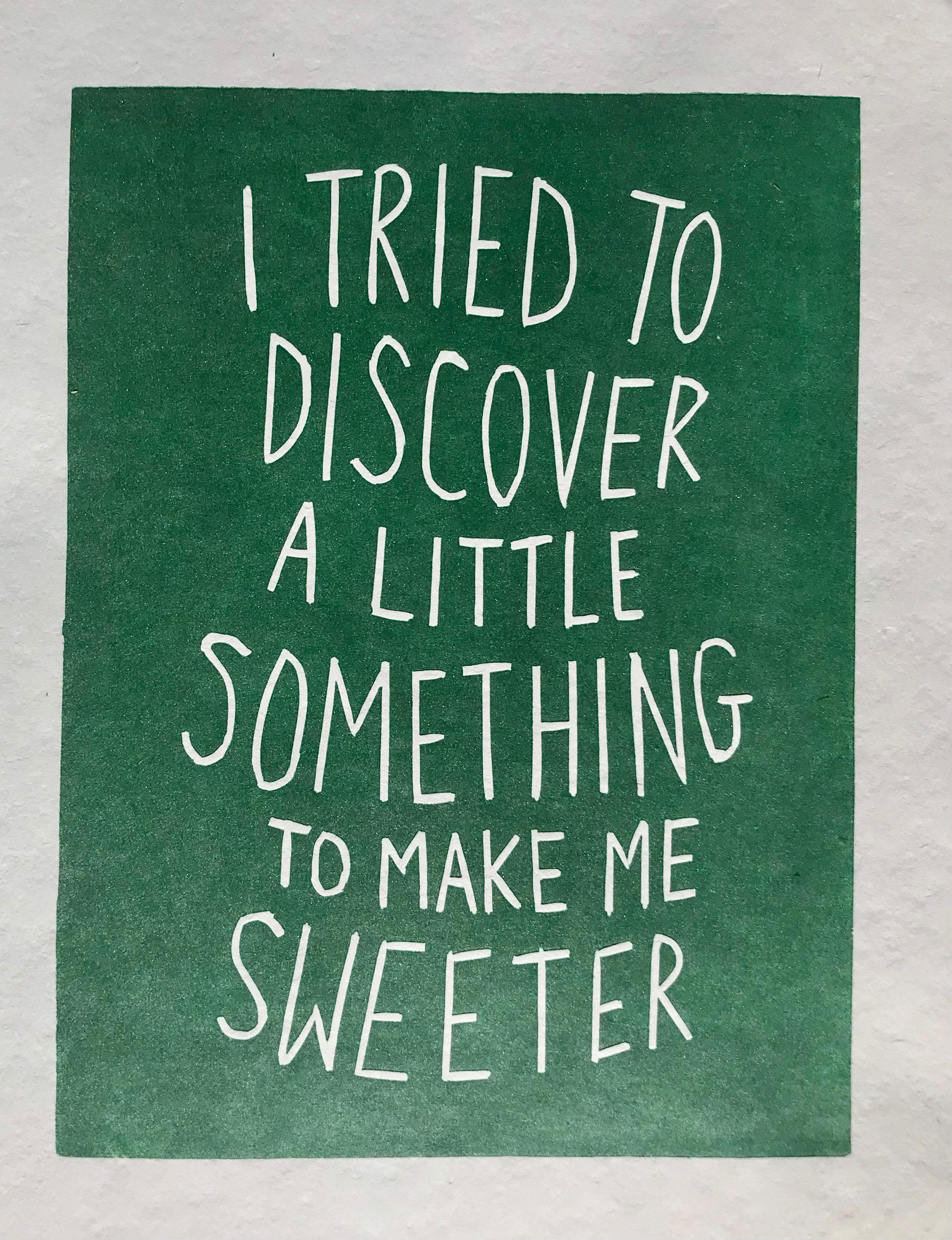 Erasure A Little Respect lyrics hand pulled linocut print sold by New ...