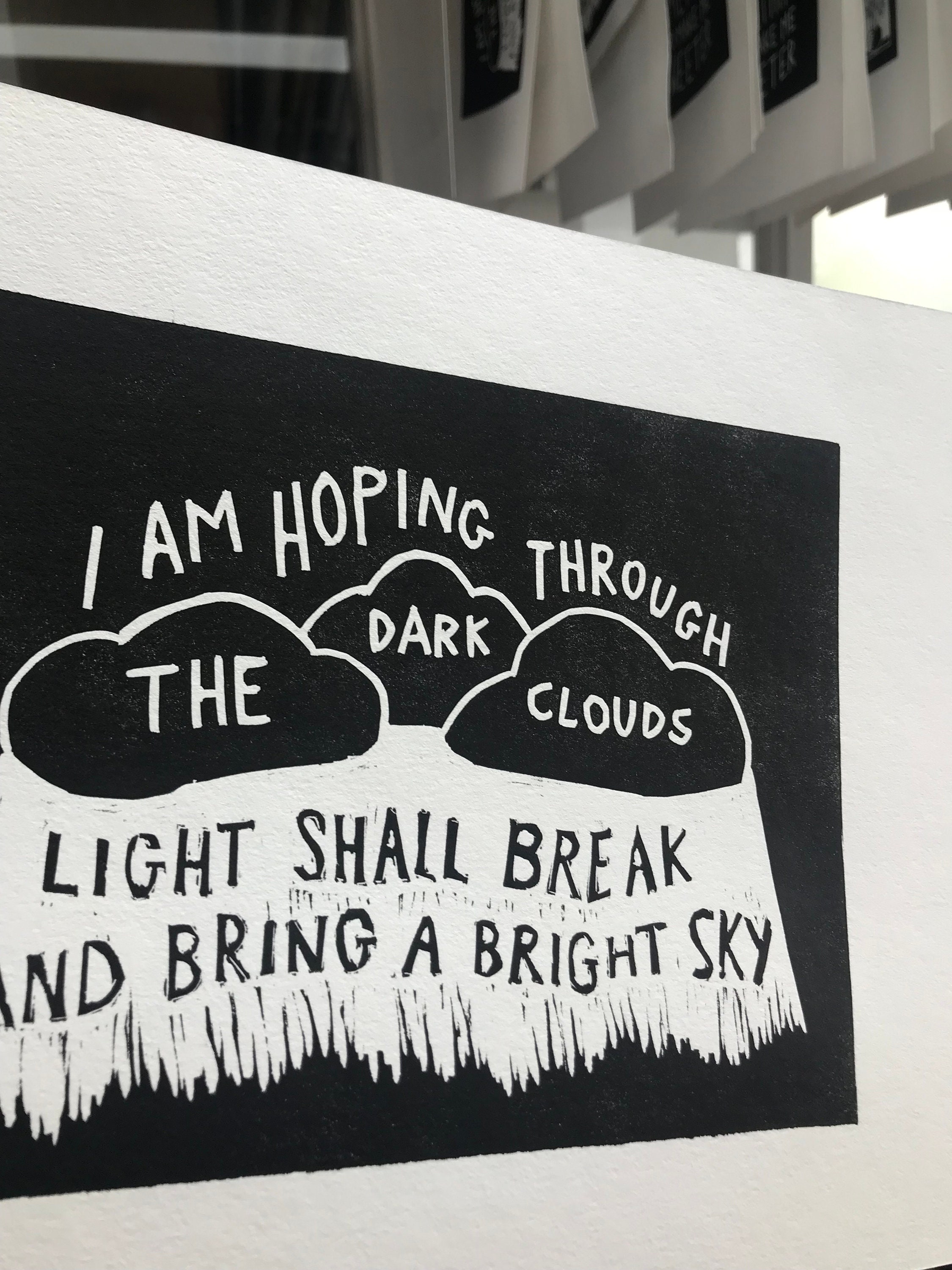 Biffy Clyro 'just Boy' Inspired Linocut Print - Etsy