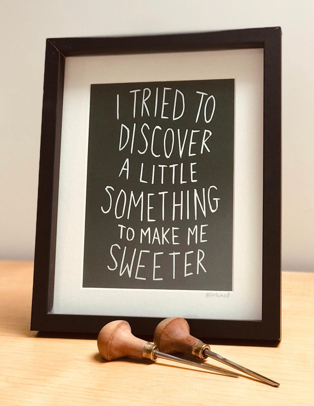 Erasure ‘A Little Respect’ Lyrics Inspired Hand Pulled Linocut Print - Etsy