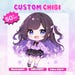 CUSTOM Chibi Anime Chibi Characters Cute Chibi Commission Chibi PFP ...