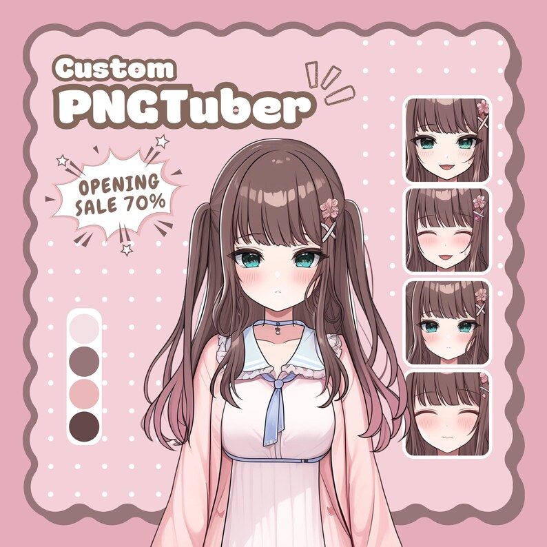 CUSTOM Pngtuber Commision Png Tuber Pngtuber Commission Live2d Custom ...