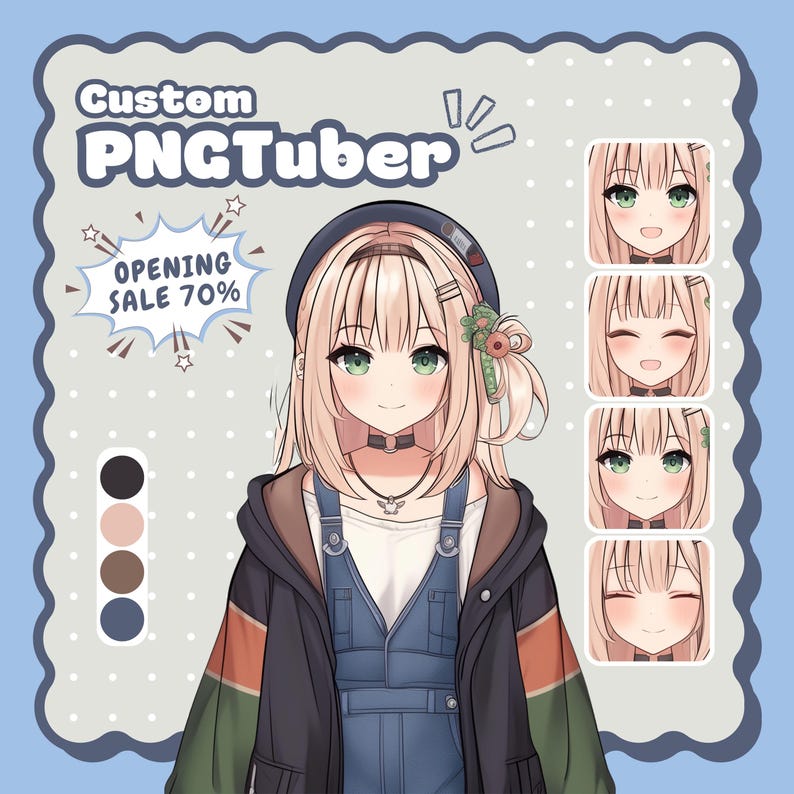 CUSTOM Pngtuber Commision Png Tuber Pngtuber Commission Live2d Custom ...