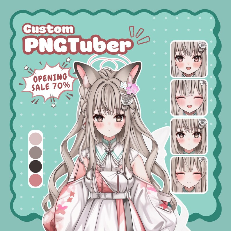 CUSTOM Pngtuber Commision Png Tuber Pngtuber Commission Live2d Custom ...