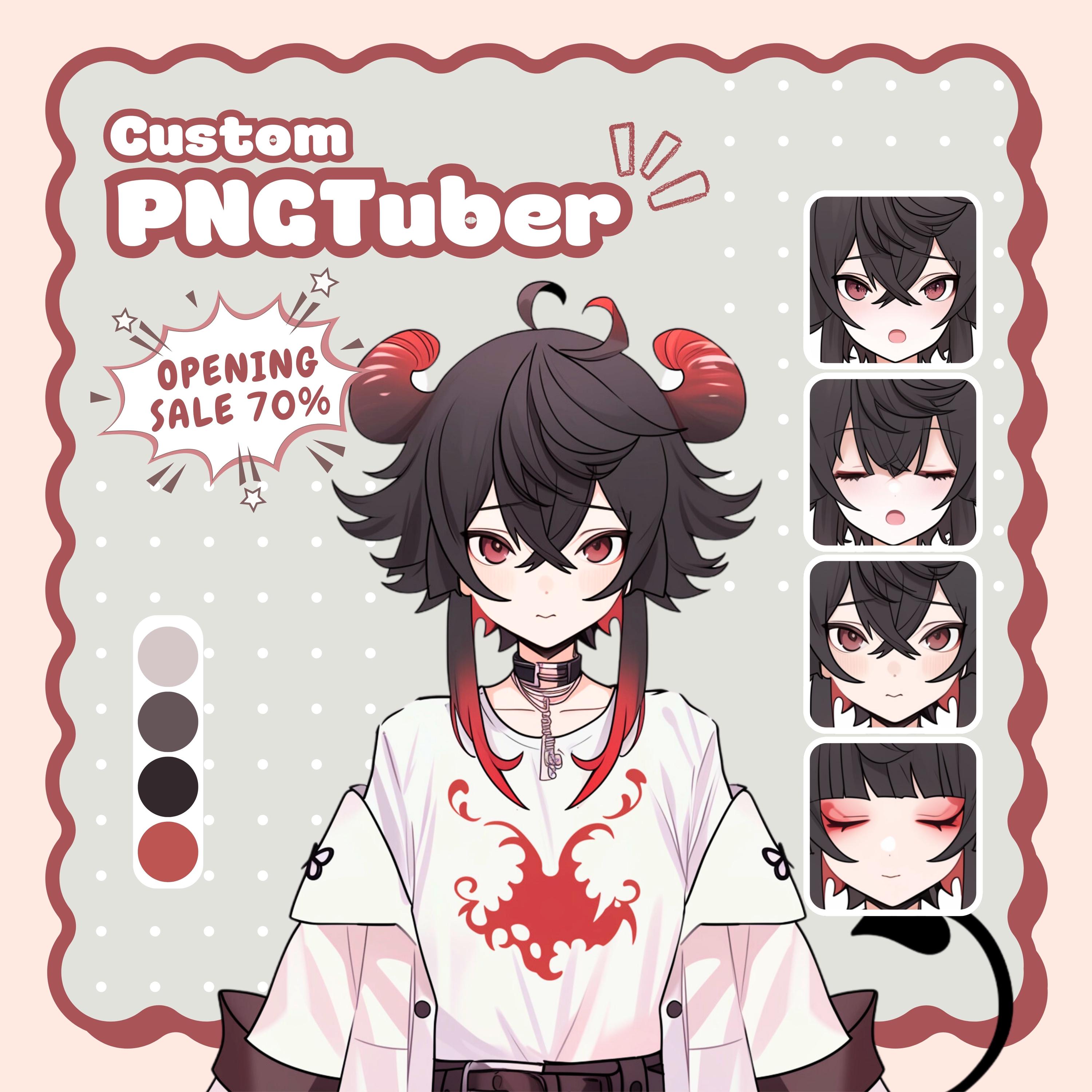 CUSTOM Pngtuber Commision Png Tuber Pngtuber Commission Live2d Custom ...