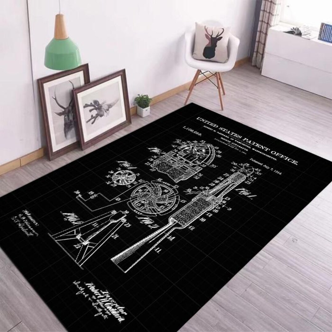 Rocket Rug , Science Rug , Design Rug , Art Rug , Living Room Rug ...