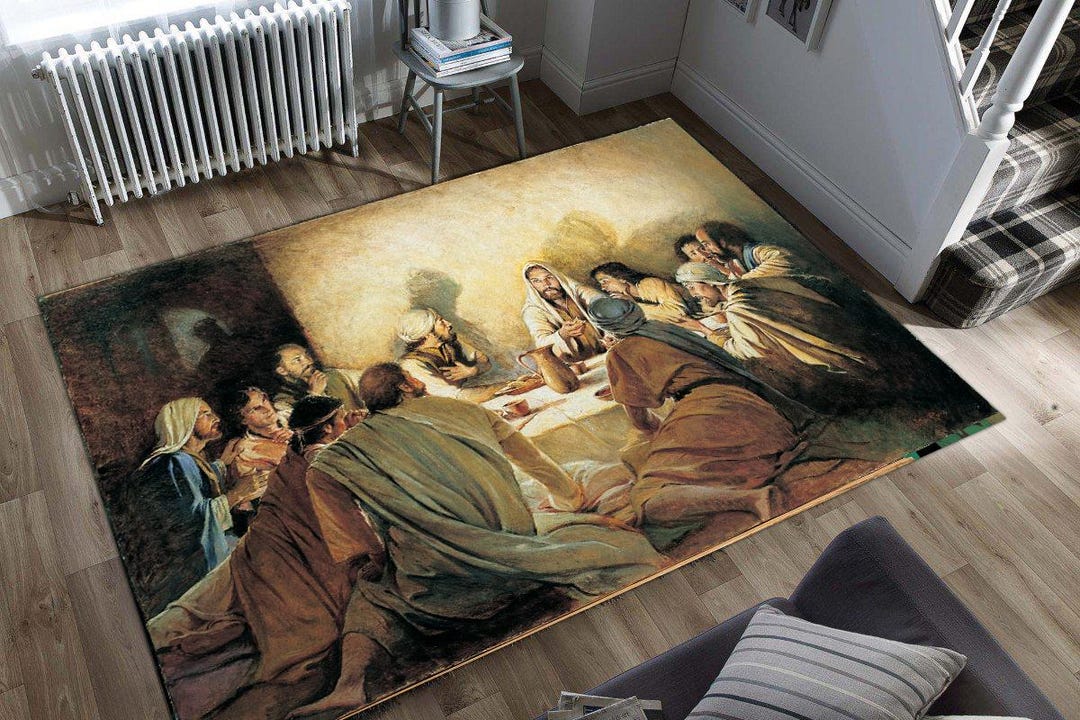Religion Rug,christian Rug,jesus Rug,jesus Art Rug, Custom Rug,area Rug ...