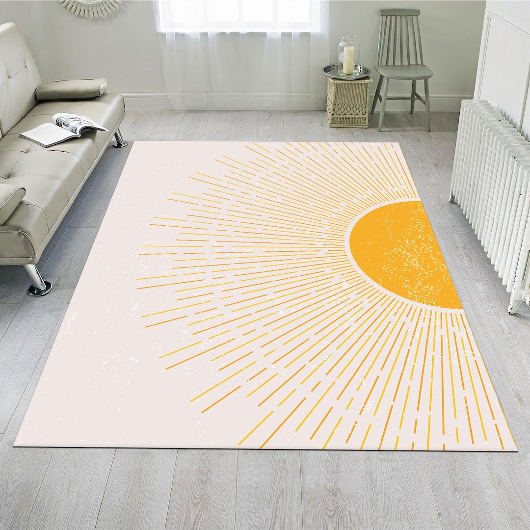 Sunlight Rug ,sun Theme Rug , Patterned Carpet , Art Rug , Area Rug ...