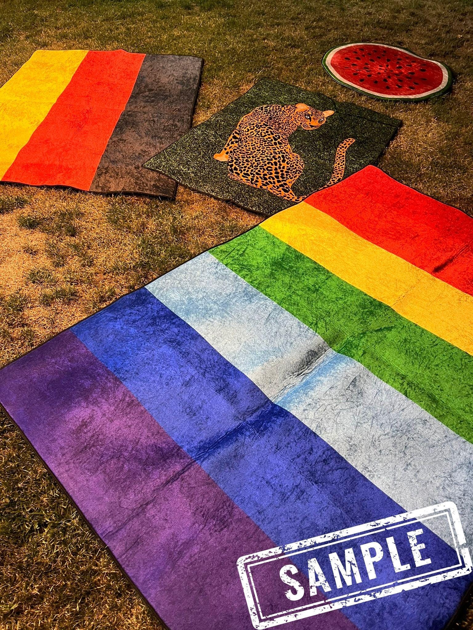 Abstract Rug , Colorful Rug, Art Rug , Home Decor, Rainbow Area Rugs ...