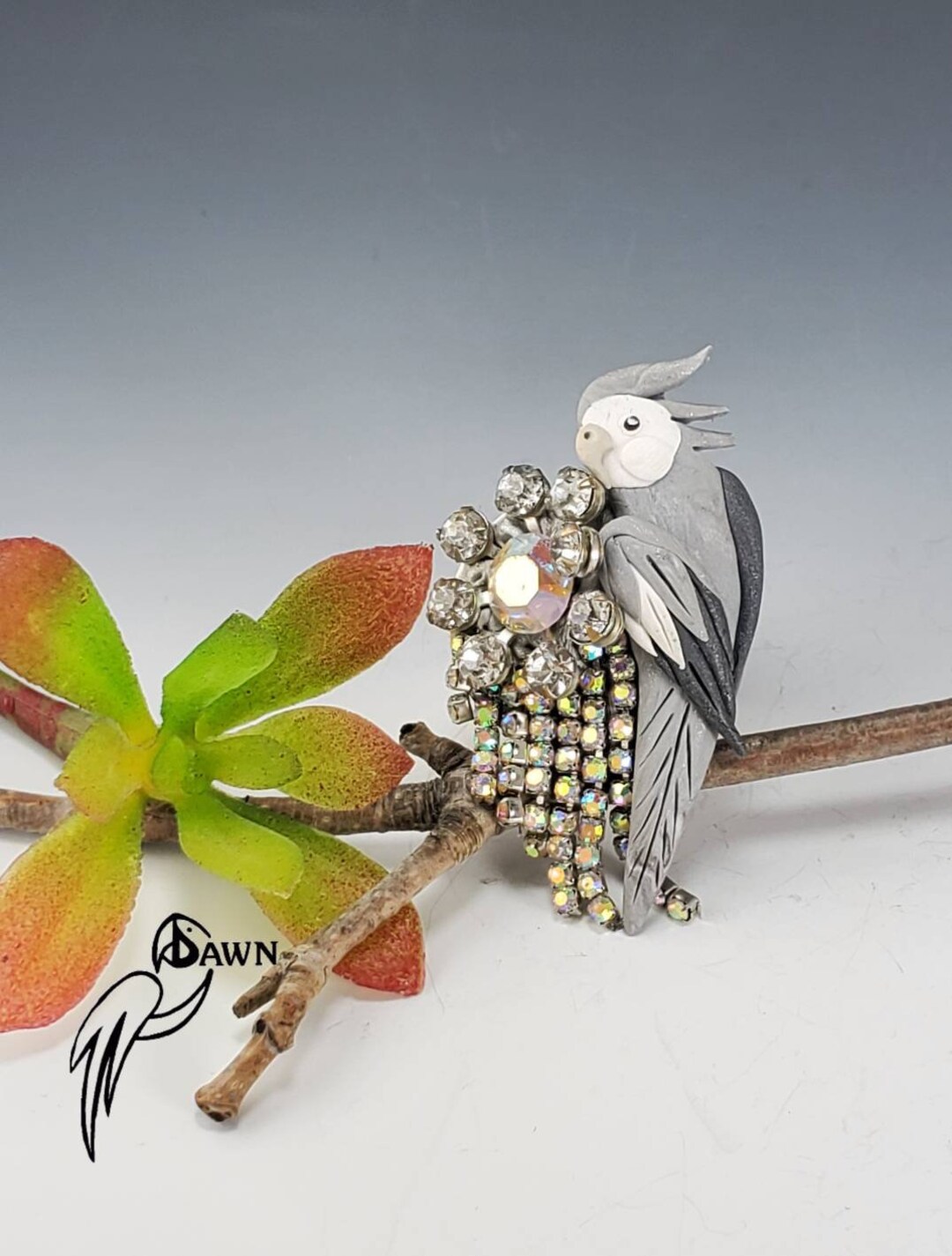 White Face Cockatiel Bird Ring - Etsy